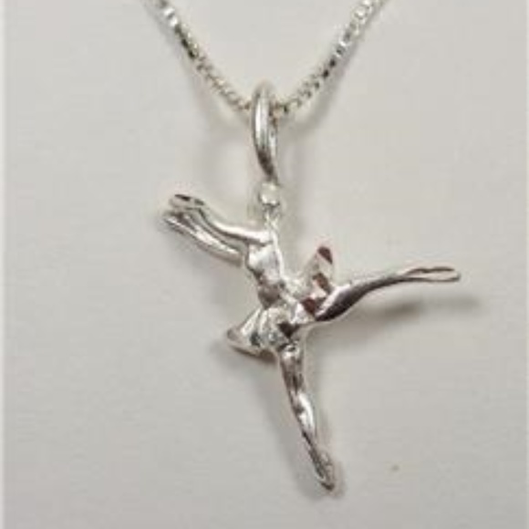 Jewelry | Sterling Silver Dancing Ballerina Dance Necklace | Poshmark